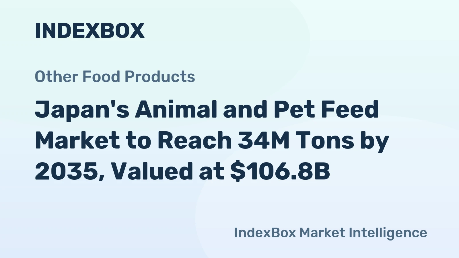 Japan's Animal and Pet Feed Market to Reach 34M Tons by 2035, Valued at $106.8B