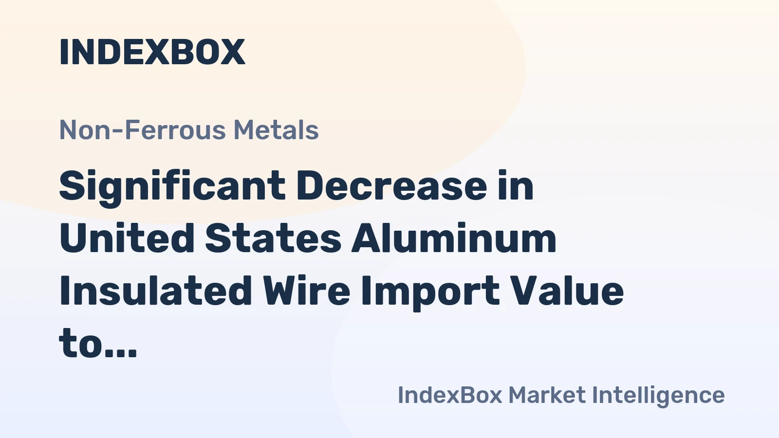 Significant Decrease in United States Aluminum Insulated Wire Import Value to $230M in December 2023