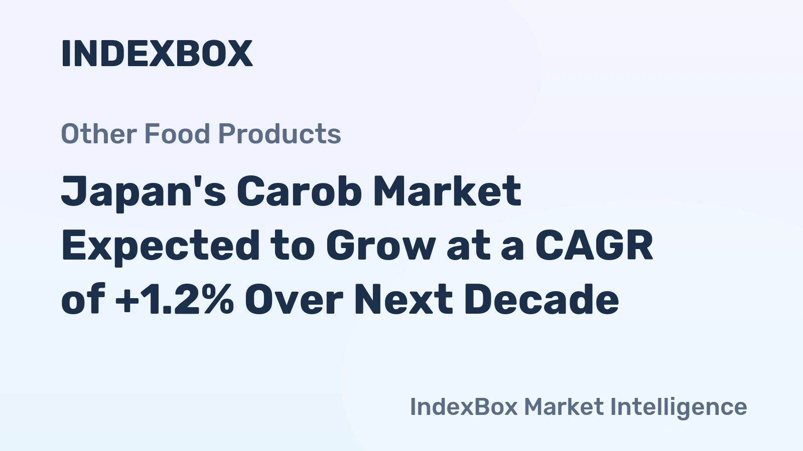 Japan's Carob Market Expected to Grow at a CAGR of +1.2% Over Next Decade