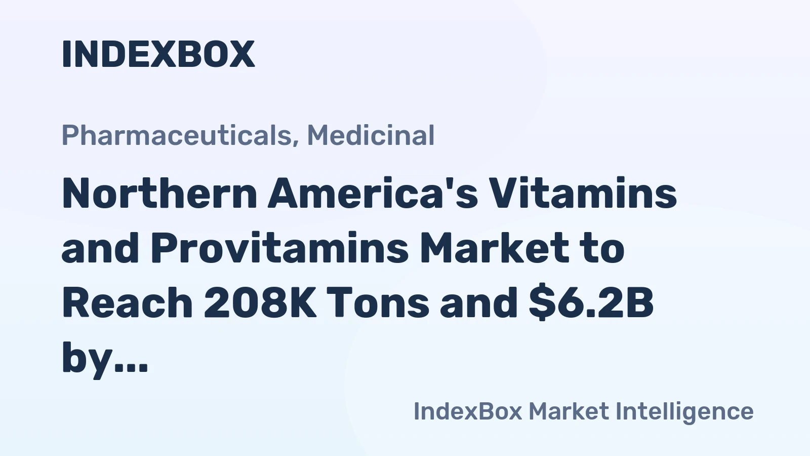 Northern America's Vitamins and Provitamins Market to Reach 208K Tons and $6.2B by 2035