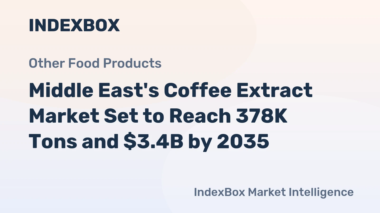 Middle East's Coffee Extract Market Set to Reach 378K Tons and $3.4B by 2035