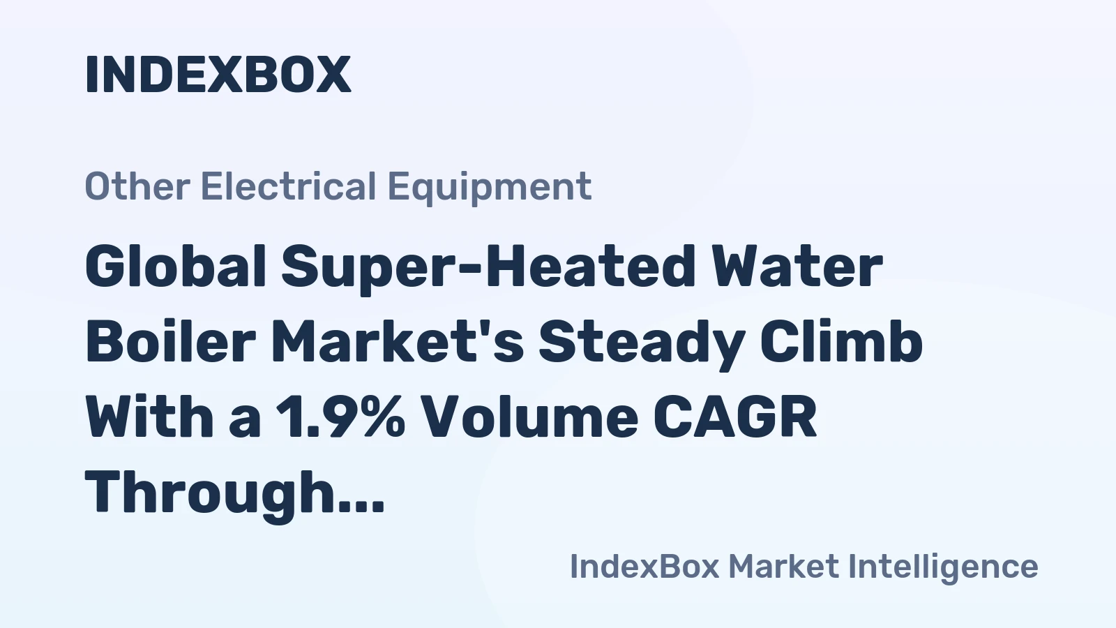 Global Super-Heated Water Boiler Market's Steady Climb With a 1.9% Volume CAGR Through 2035