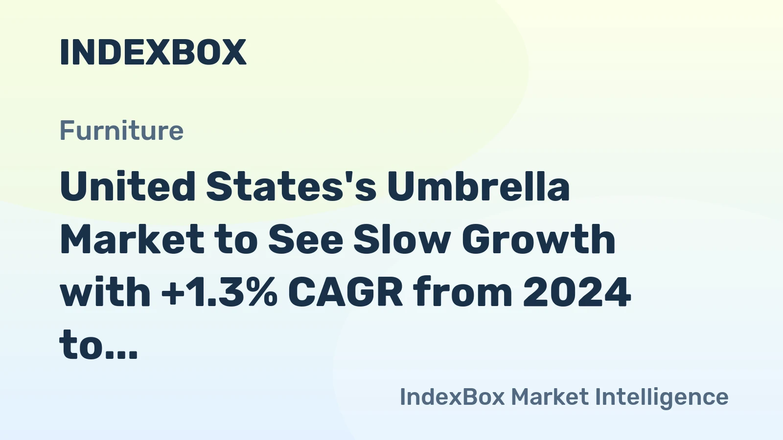 United States's Umbrella Market to See Slow Growth with +1.3% CAGR from 2024 to 2035