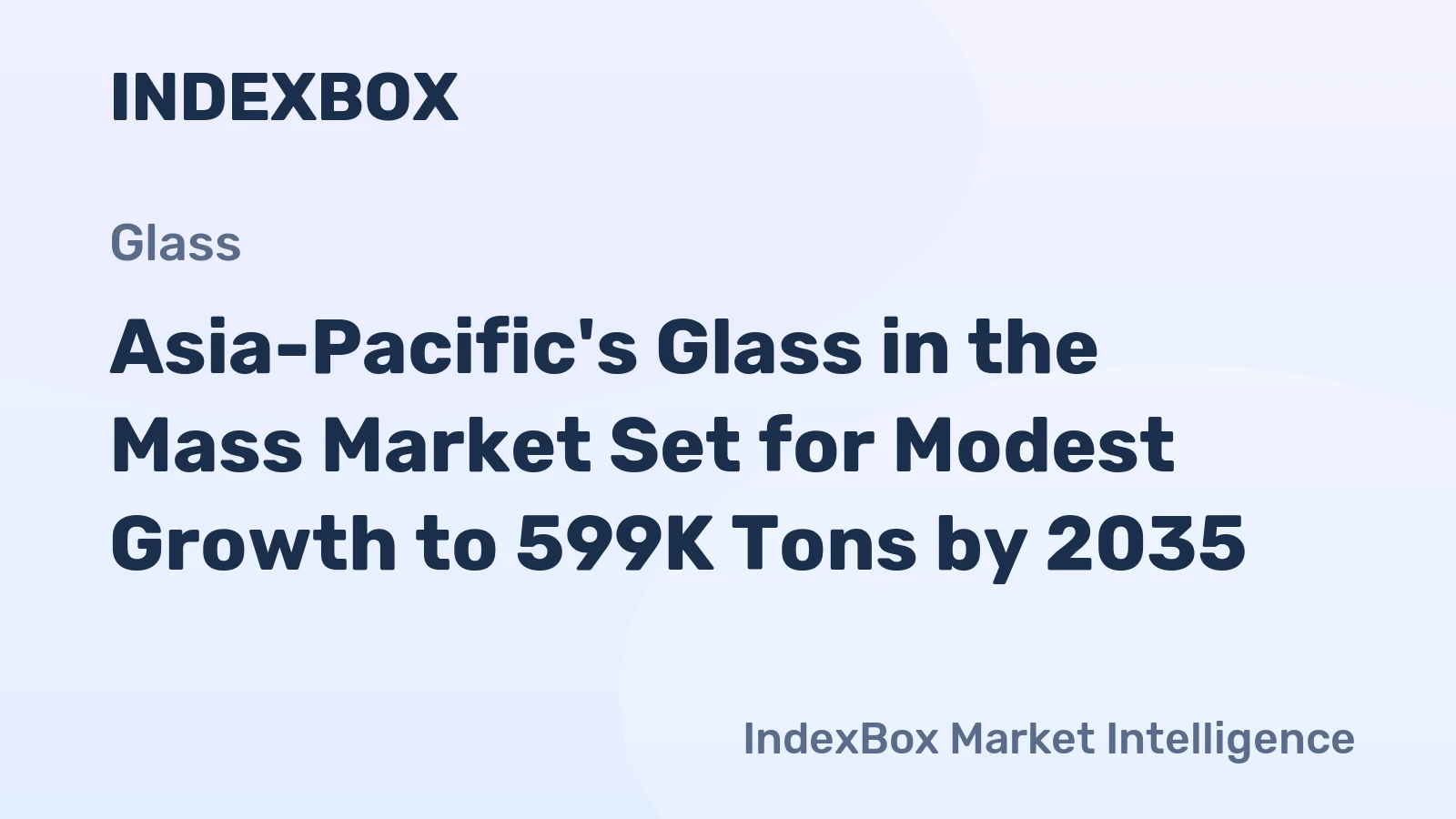 Asia-Pacific's Glass in the Mass Market Set for Modest Growth to 599K Tons by 2035