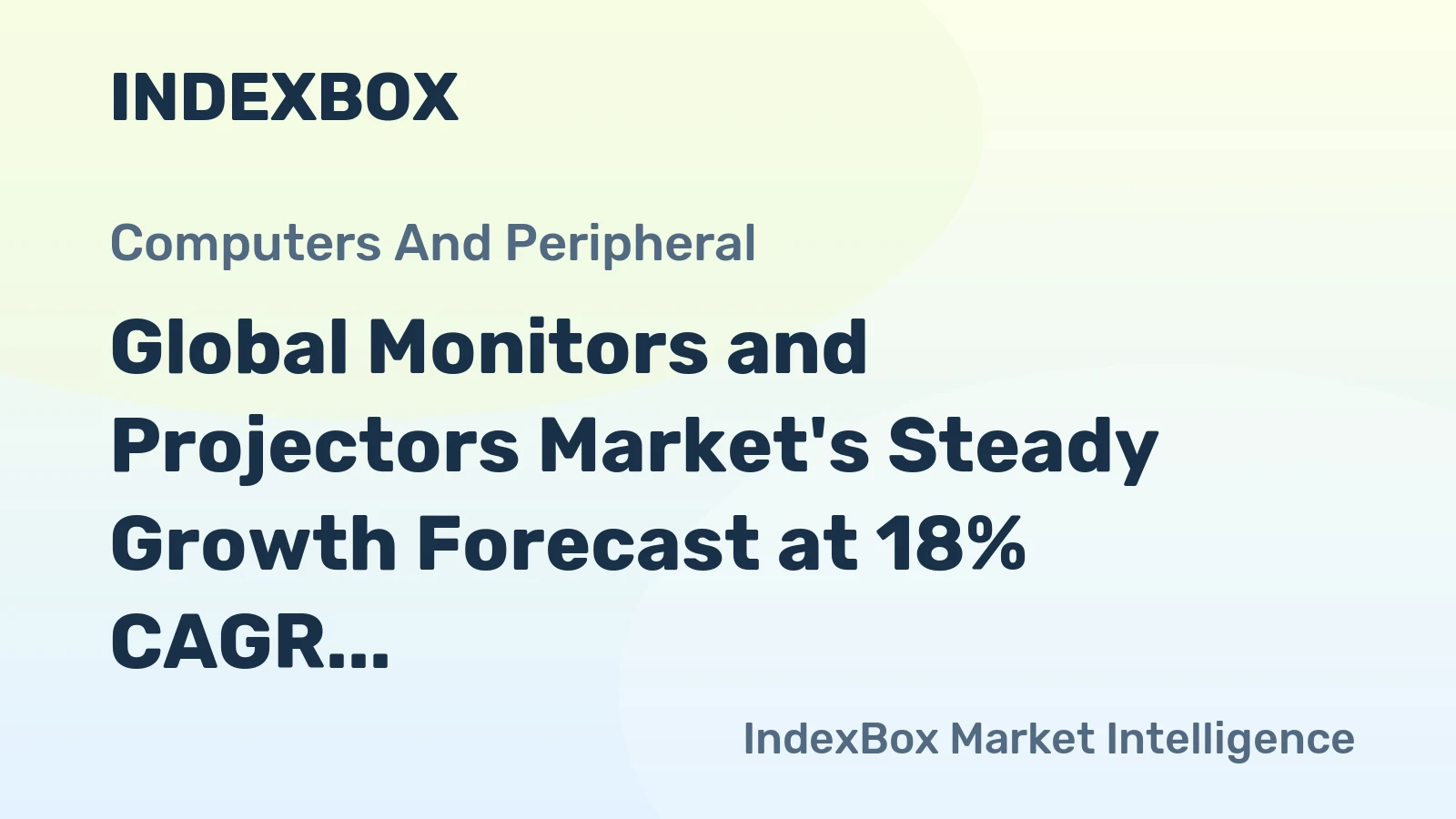 Global Monitors and Projectors Market's Steady Growth Forecast at 18% CAGR Through 2035