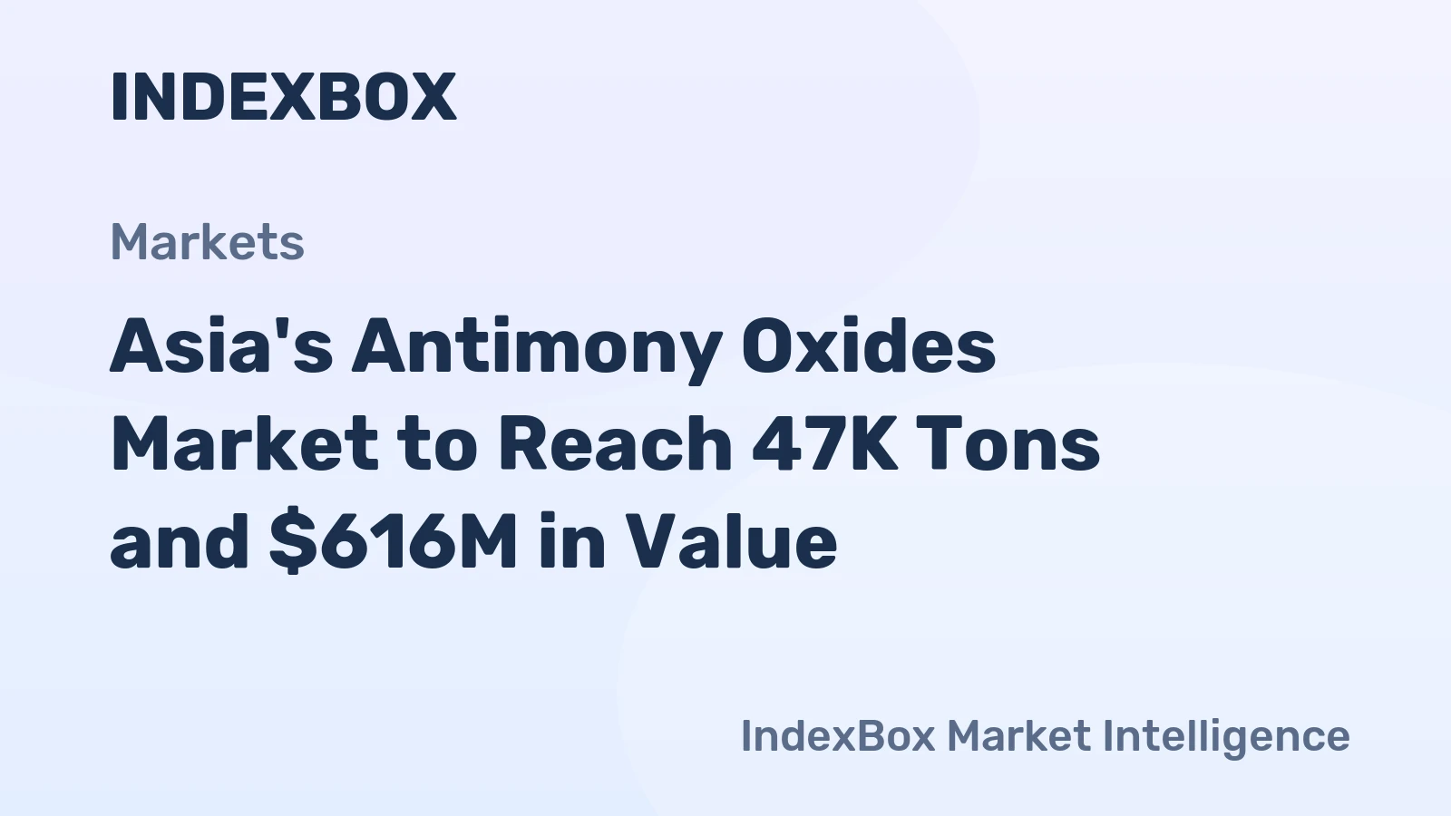 Asia's Antimony Oxides Market to Reach 47K Tons and $616M in Value