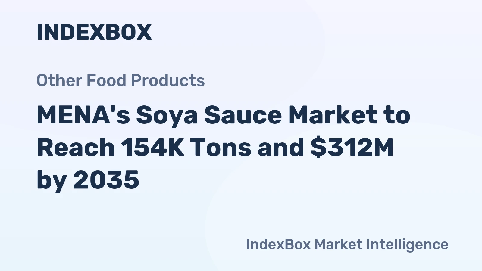 MENA's Soya Sauce Market to Reach 154K Tons and $312M by 2035