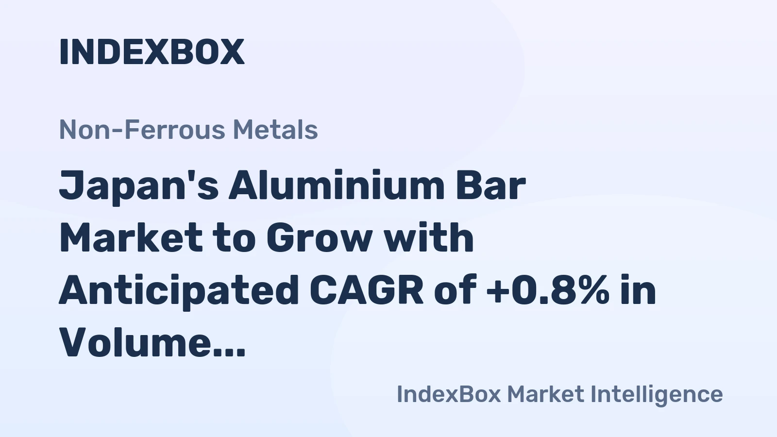 Japan's Aluminium Bar Market to Grow with Anticipated CAGR of +0.8% in Volume and +1.9% in Value from 2024 to 2035