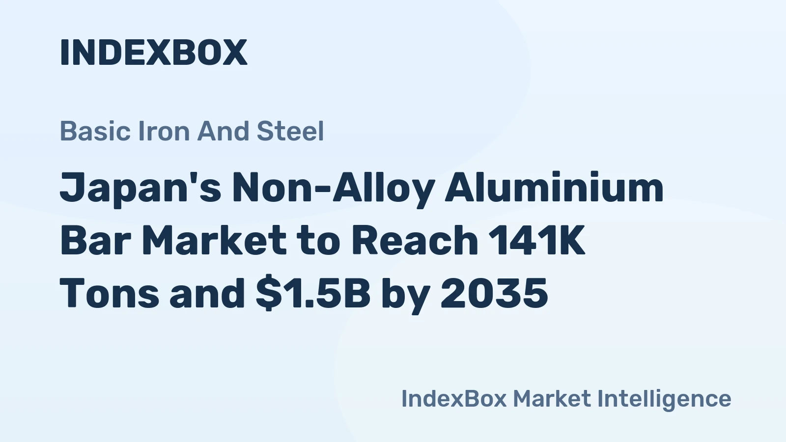 Japan's Non-Alloy Aluminium Bar Market to Reach 141K Tons and $1.5B by 2035