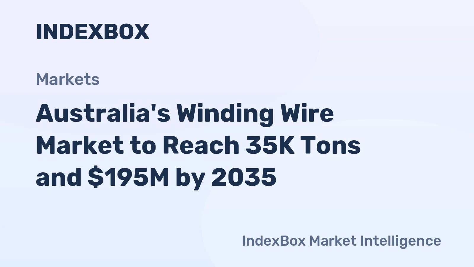 Australia's Winding Wire Market to Reach 35K Tons and $195M by 2035