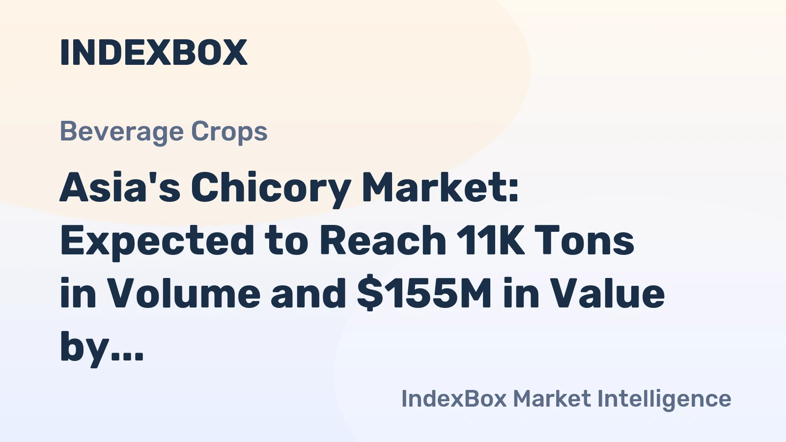 Asia's Chicory Market: Expected to Reach 11K Tons in Volume and $155M in Value by 2035