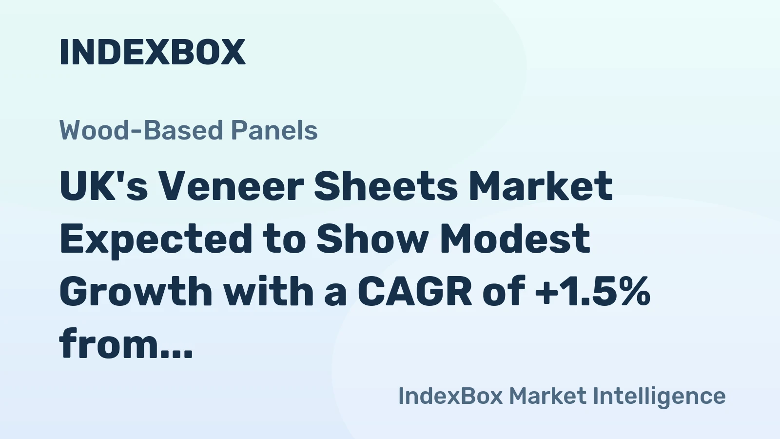 UK's Veneer Sheets Market Expected to Show Modest Growth with a CAGR of +1.5% from 2024 to 2035