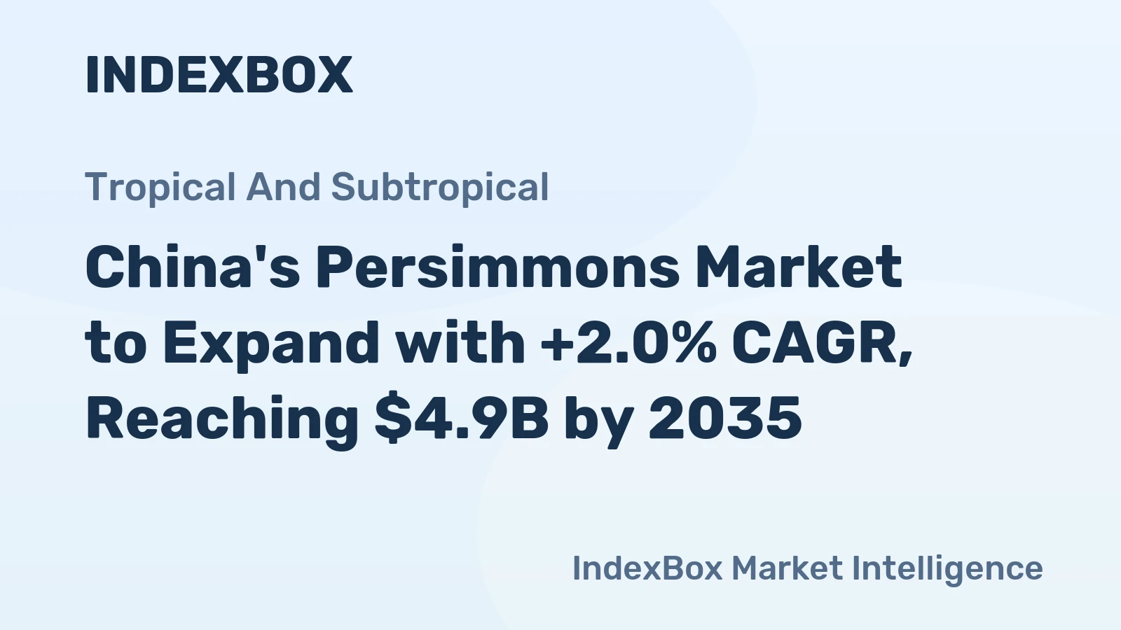China's Persimmons Market to Expand with +2.0% CAGR, Reaching $4.9B by 2035