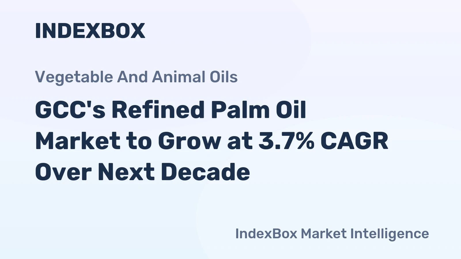 GCC's Refined Palm Oil Market to Grow at 3.7% CAGR Over Next Decade