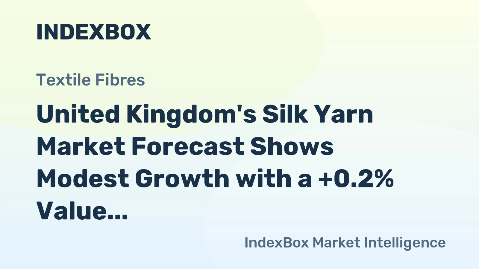 United Kingdom's Silk Yarn Market Forecast Shows Modest Growth with a +0.2% Value CAGR