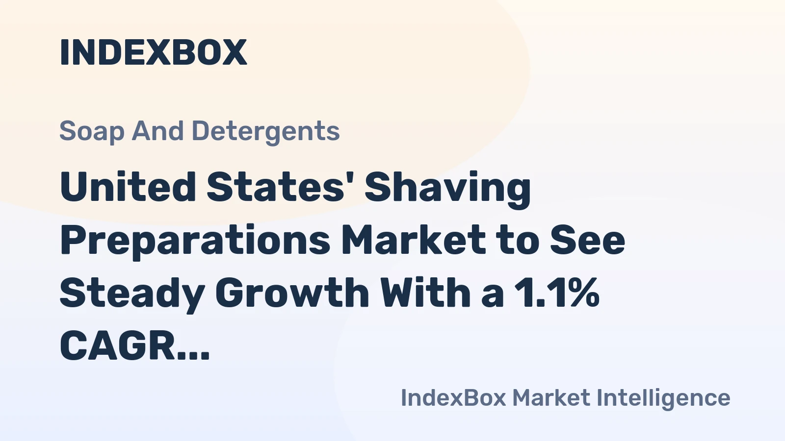 United States' Shaving Preparations Market to See Steady Growth With a 1.1% CAGR Through 2035
