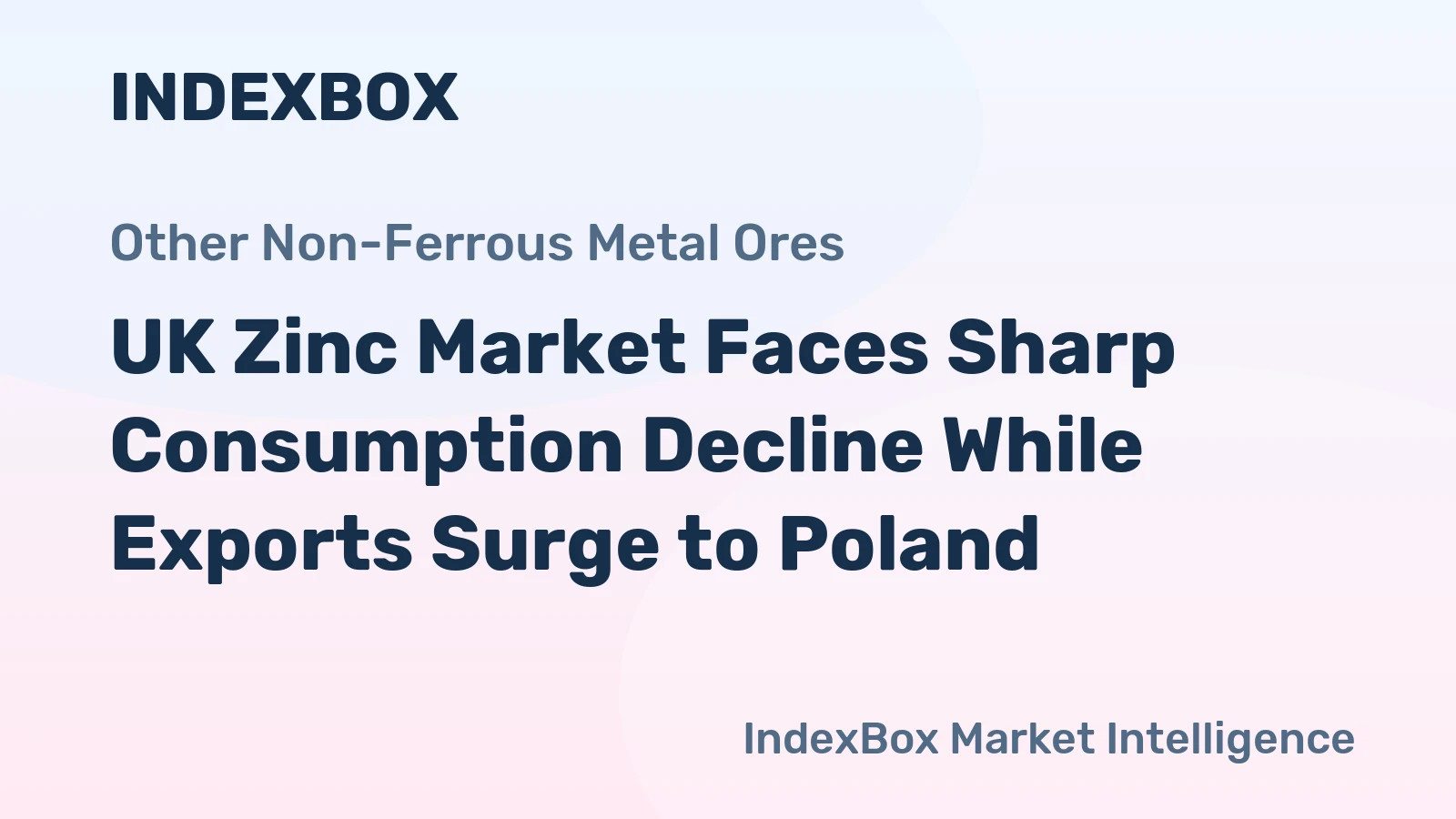 UK Zinc Market Faces Sharp Consumption Decline While Exports Surge to Poland