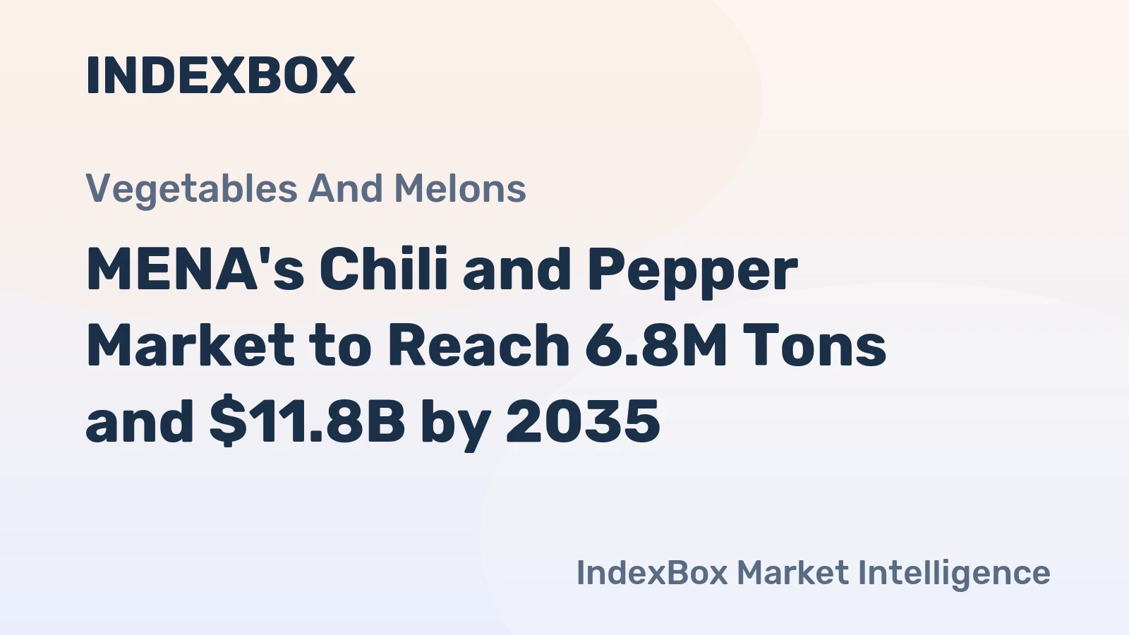 MENA's Chili and Pepper Market to Reach 6.8M Tons and $11.8B by 2035