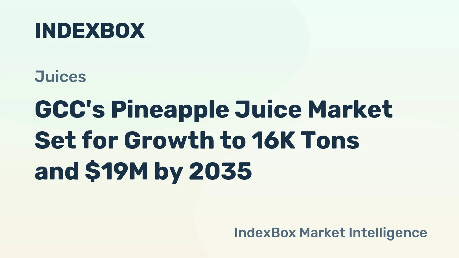 GCC's Pineapple Juice Market Set for Growth to 16K Tons and $19M by 2035