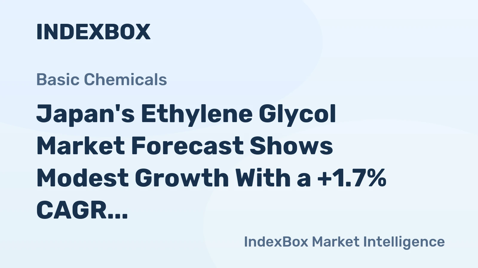Japan's Ethylene Glycol Market Forecast Shows Modest Growth With a +1.7% CAGR in Value Through 2035