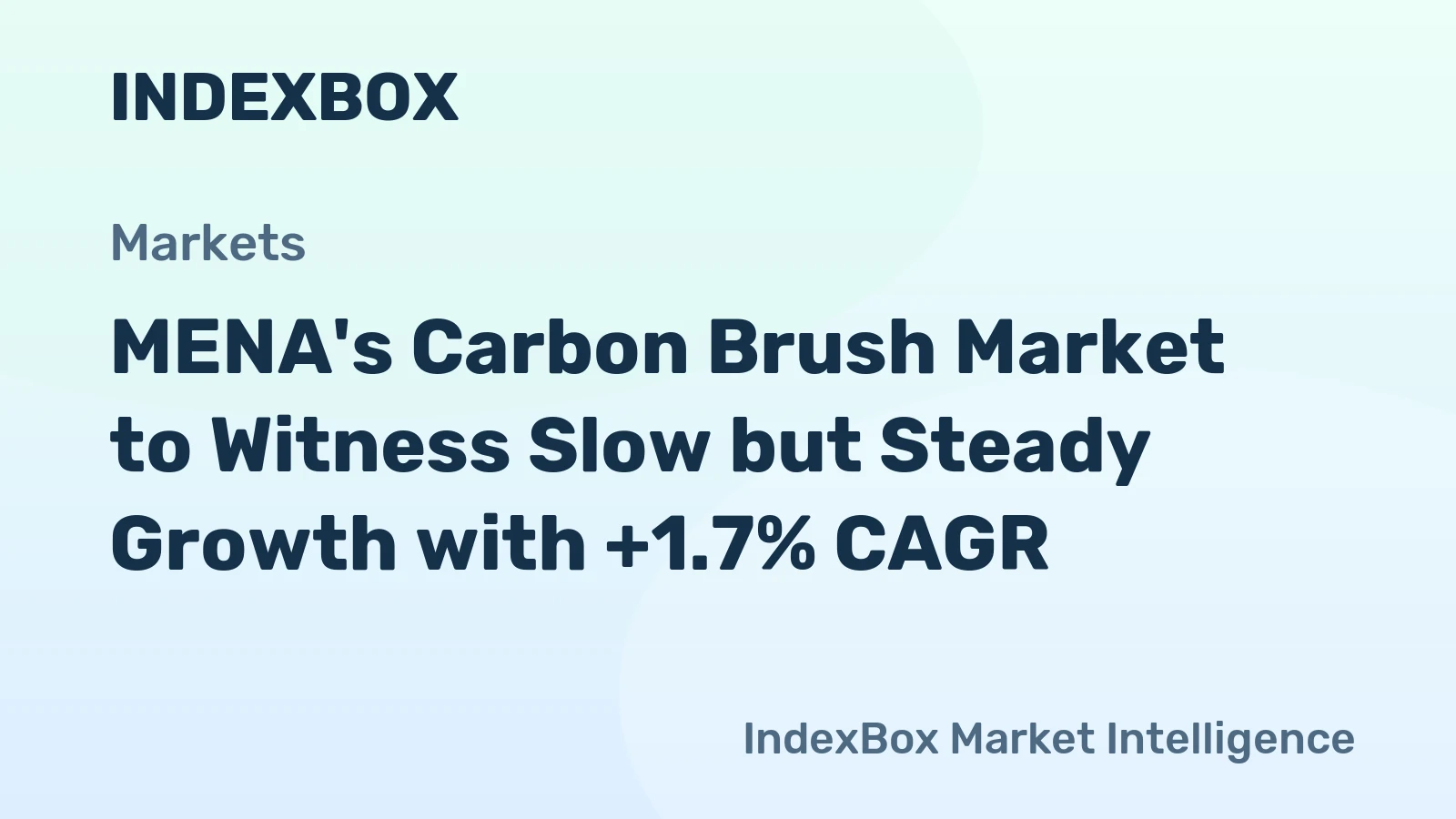 MENA's Carbon Brush Market to Witness Slow but Steady Growth with +1.7% CAGR