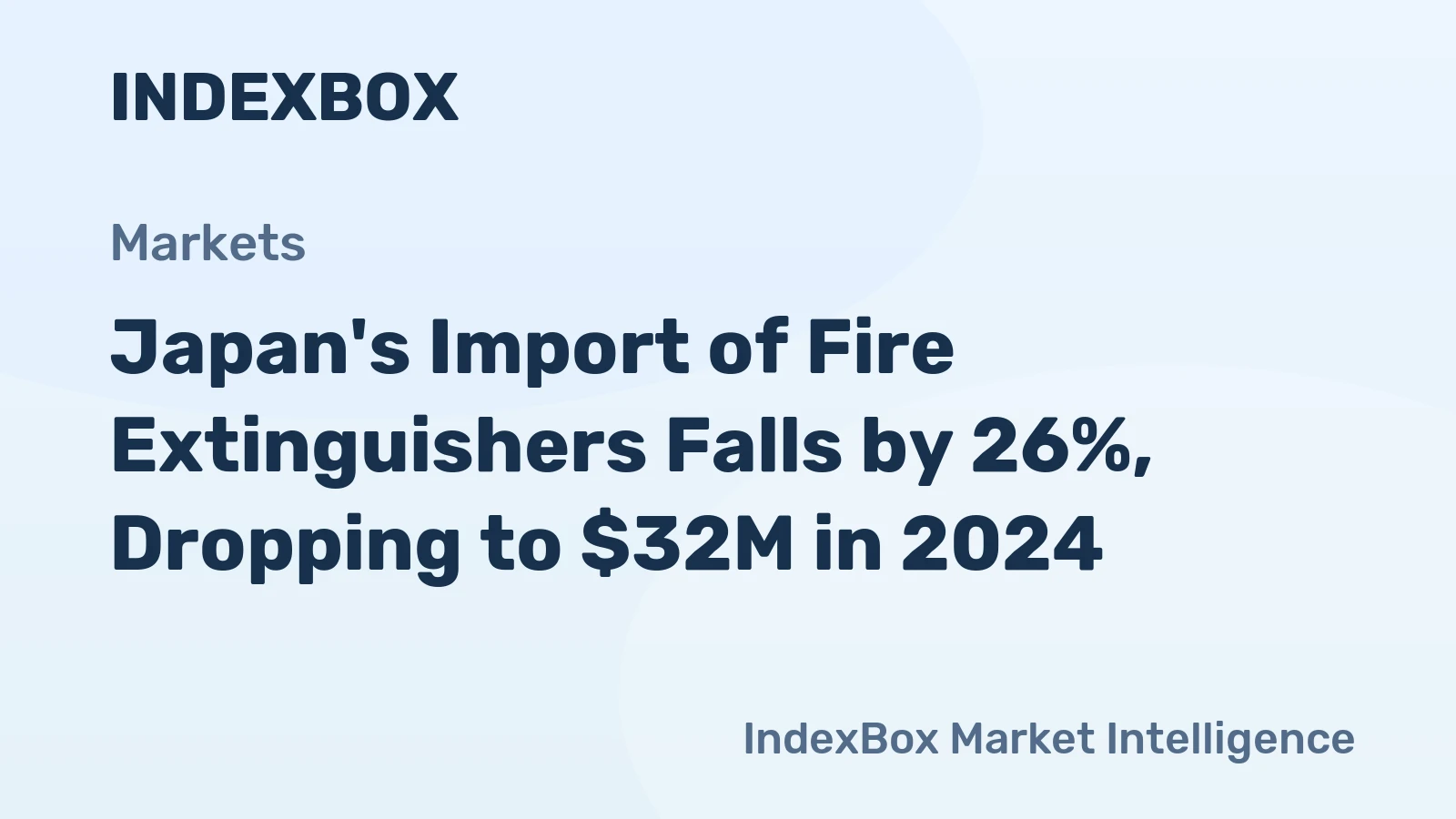 Japan's Import of Fire Extinguishers Falls by 26%, Dropping to $32M in 2024