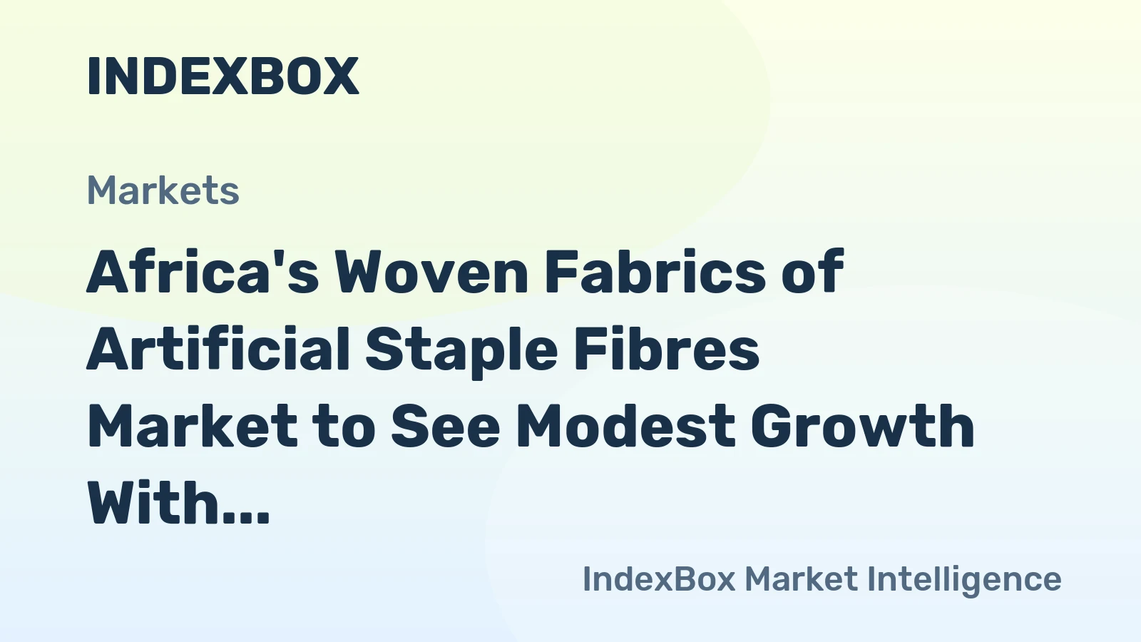 Africa's Woven Fabrics of Artificial Staple Fibres Market to See Modest Growth With a +1.0% Volume CAGR Through 2035