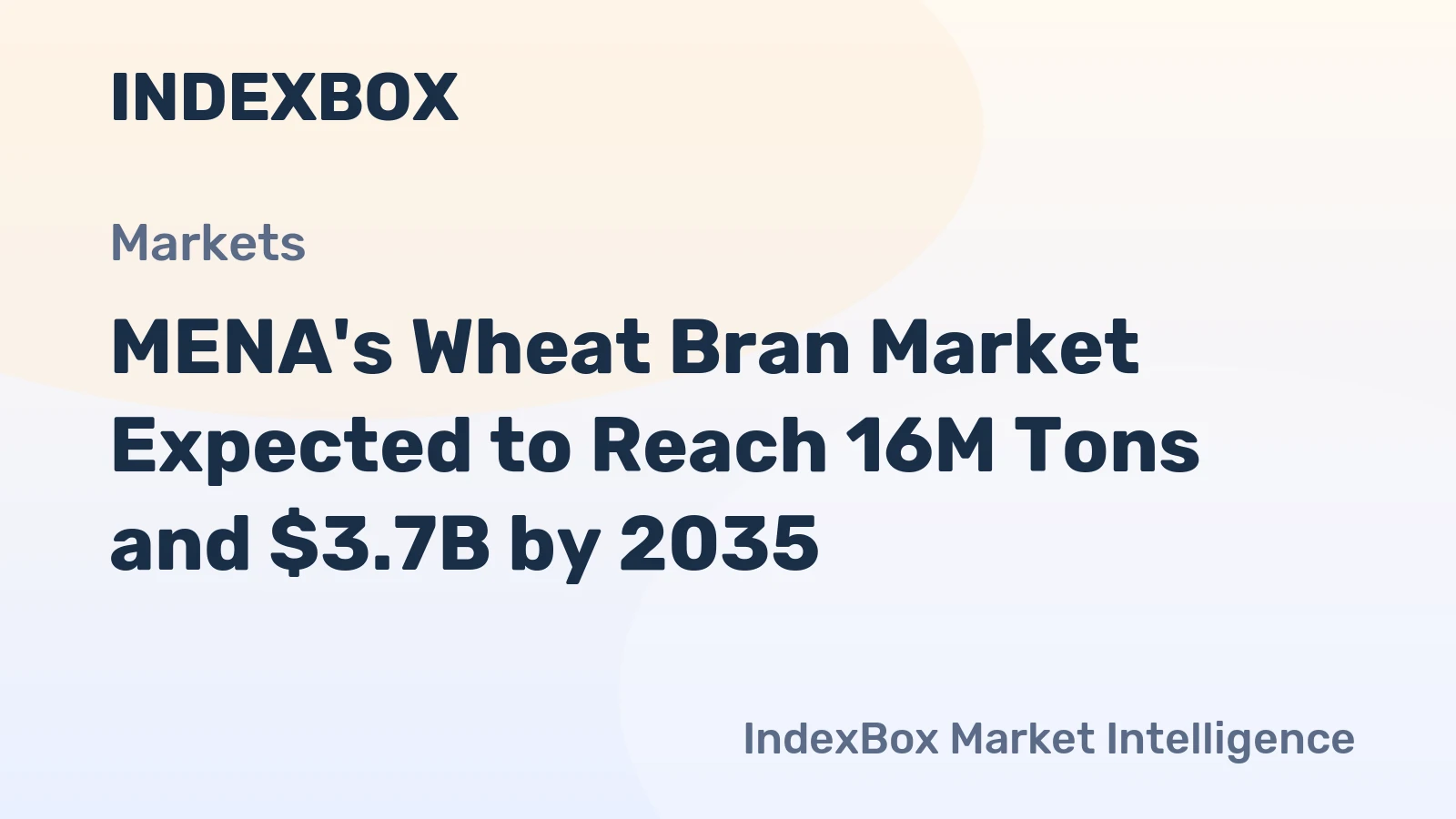 MENA's Wheat Bran Market Expected to Reach 16M Tons and $3.7B by 2035