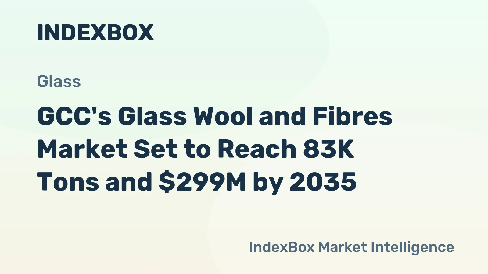 GCC's Glass Wool and Fibres Market Set to Reach 83K Tons and $299M by 2035