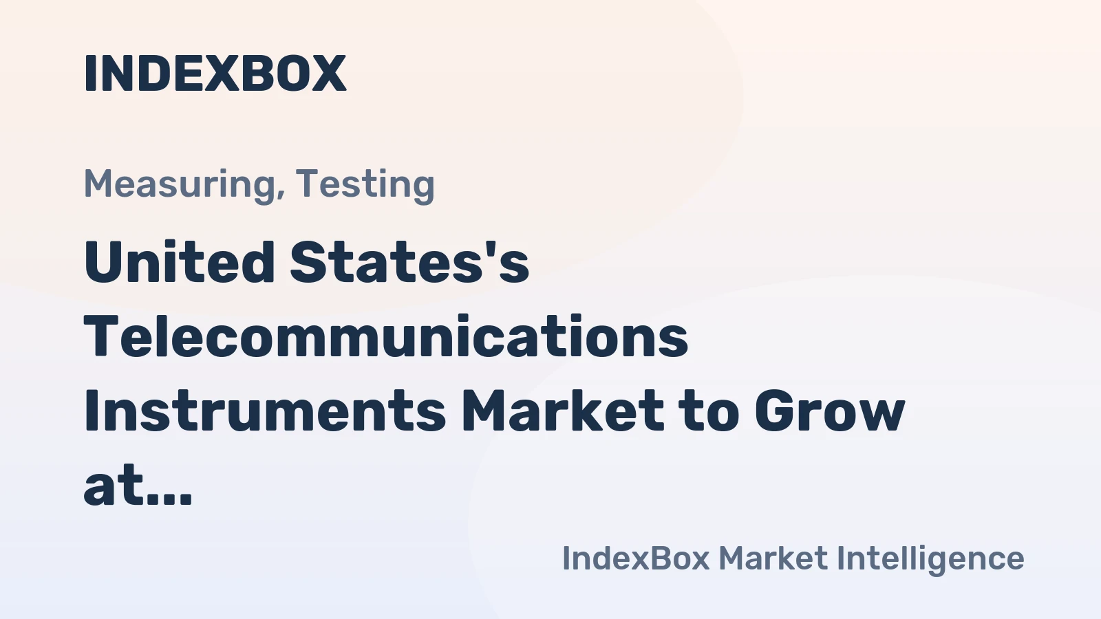 United States's Telecommunications Instruments Market to Grow at a CAGR of +0.9% by 2035