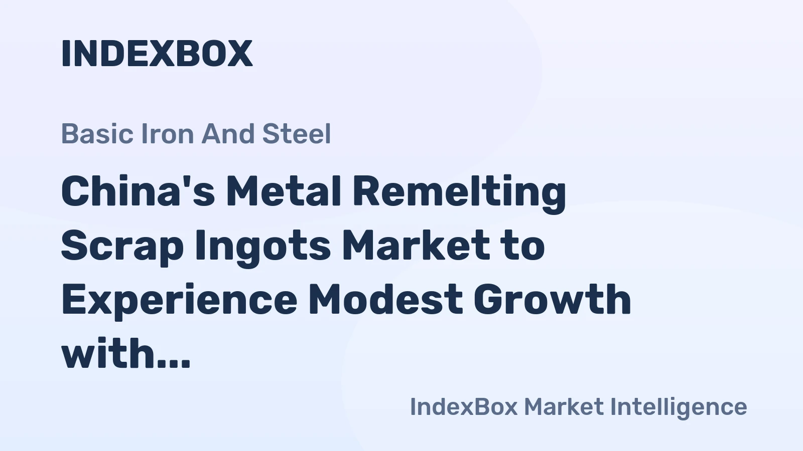 China's Metal Remelting Scrap Ingots Market to Experience Modest Growth with CAGR of +0.6% from 2024 to 2035