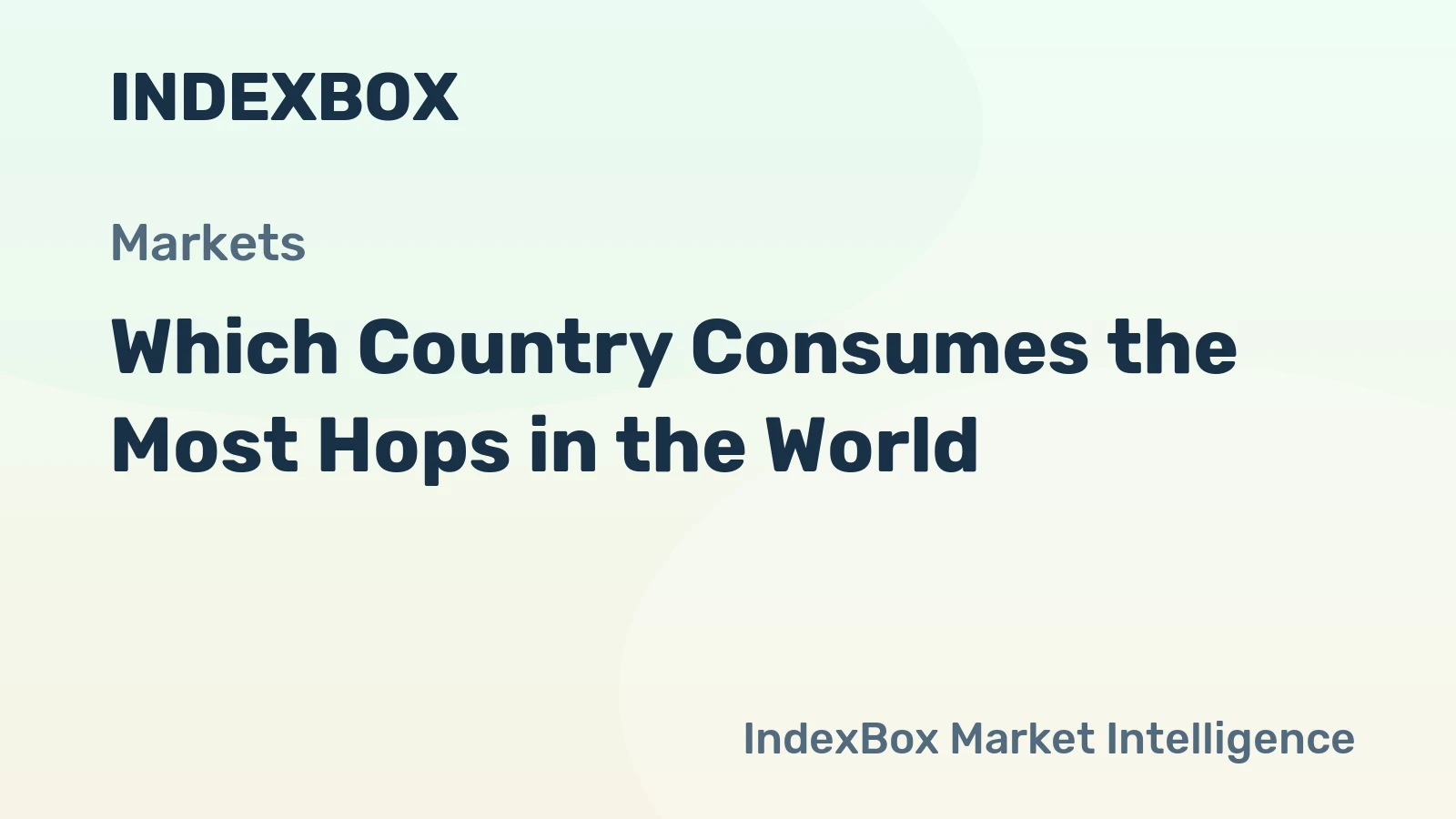 Which Country Consumes the Most Hops in the World?
