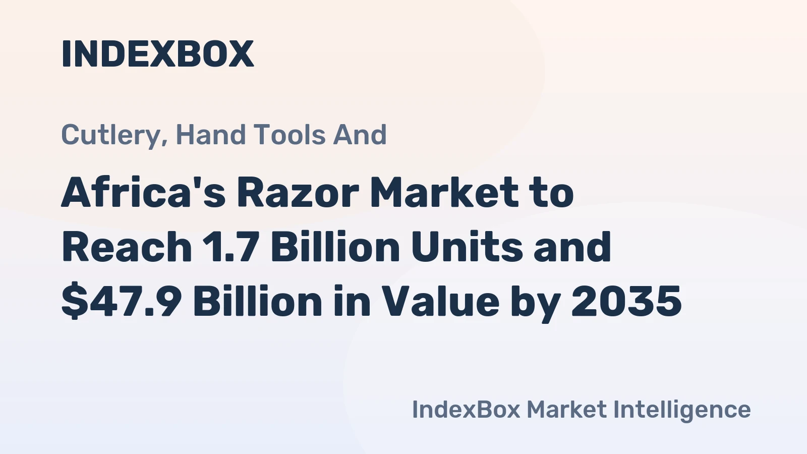Africa's Razor Market to Reach 1.7 Billion Units and $47.9 Billion in Value by 2035