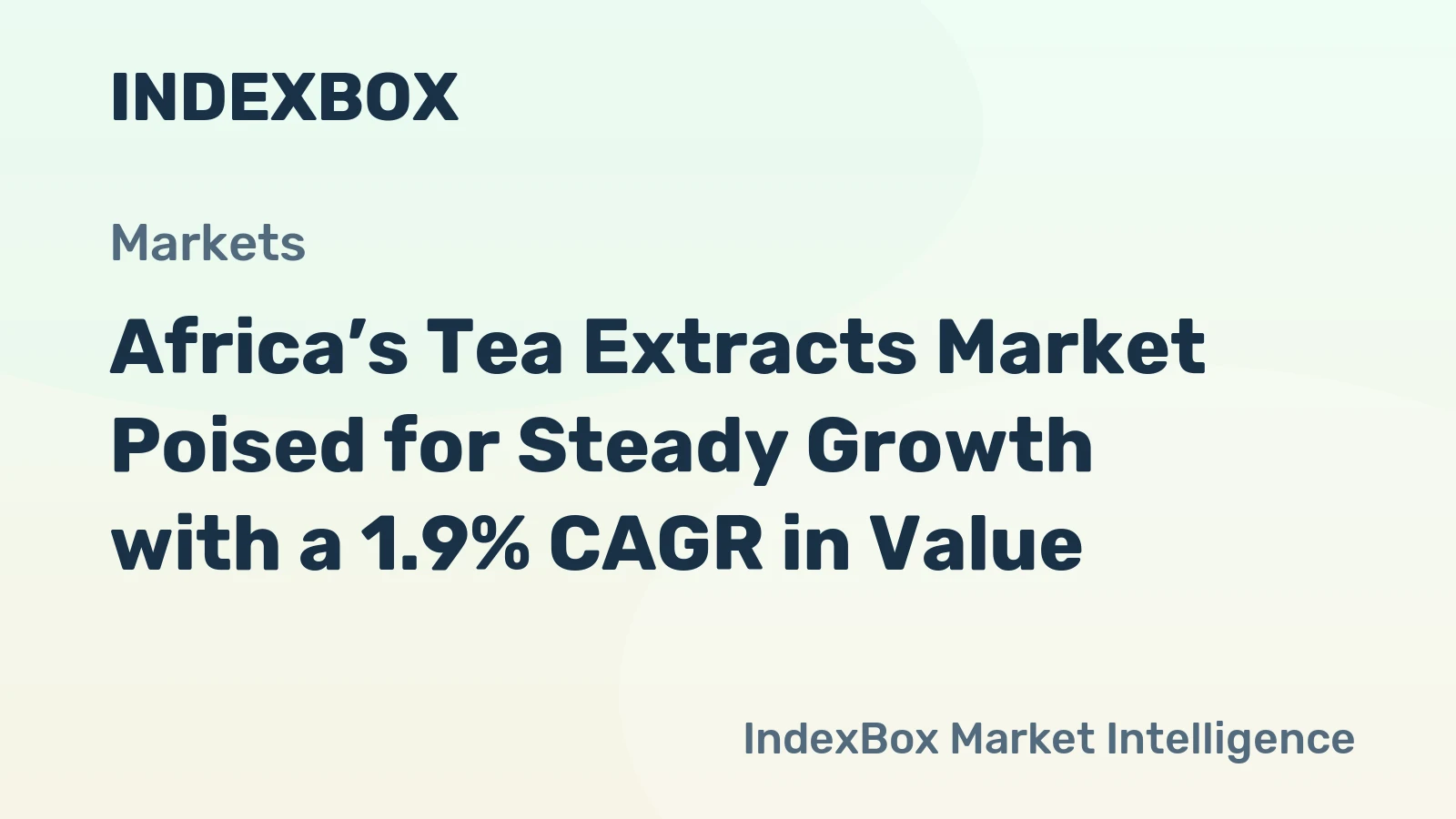 Africa’s Tea Extracts Market Poised for Steady Growth with a 1.9% CAGR in Value