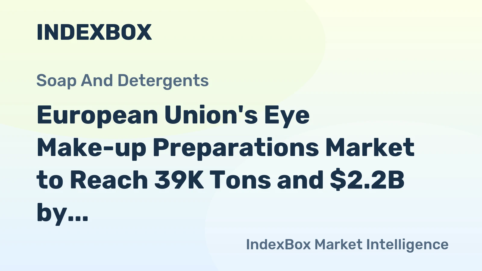 European Union's Eye Make-up Preparations Market to Reach 39K Tons and $2.2B by 2035