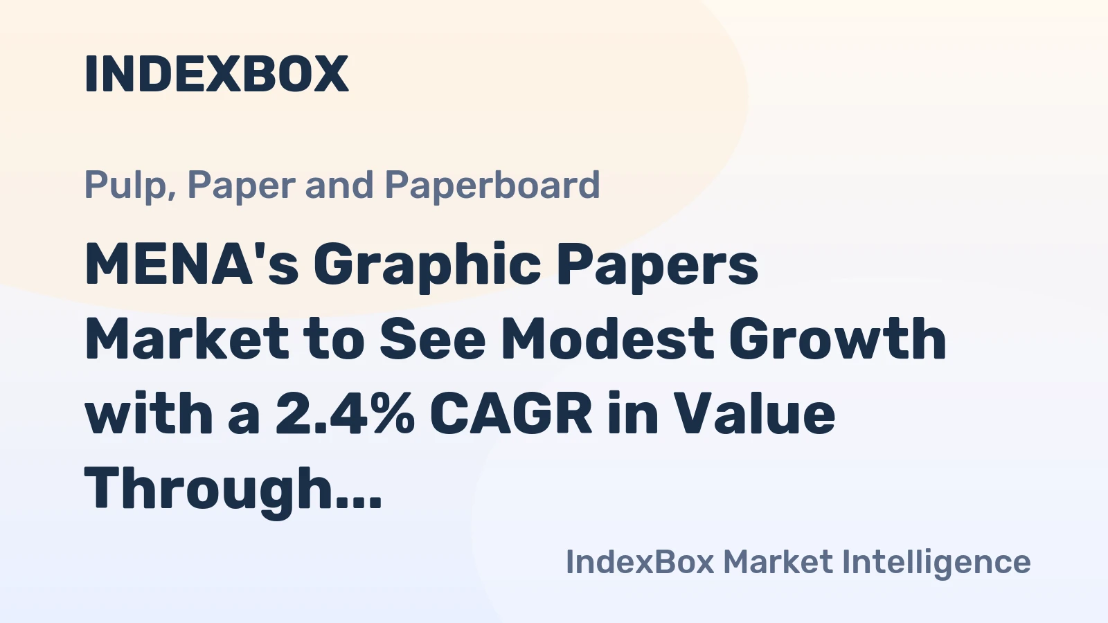 MENA's Graphic Papers Market to See Modest Growth with a 2.4% CAGR in Value Through 2035