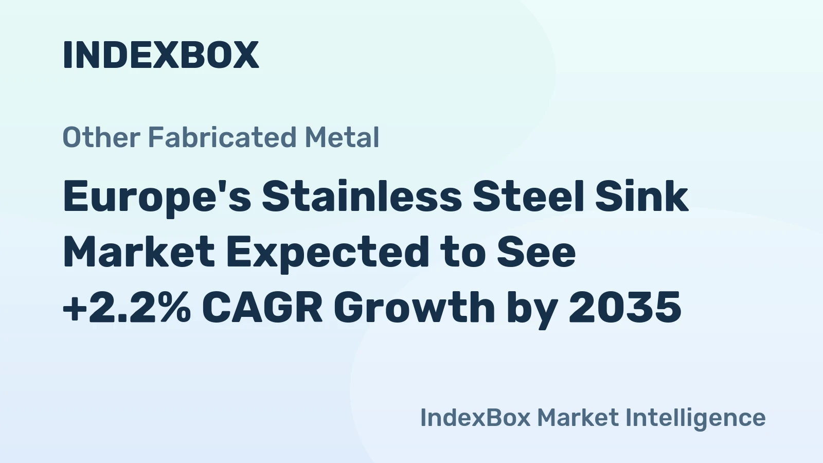 Europe's Stainless Steel Sink Market Expected to See +2.2% CAGR Growth by 2035