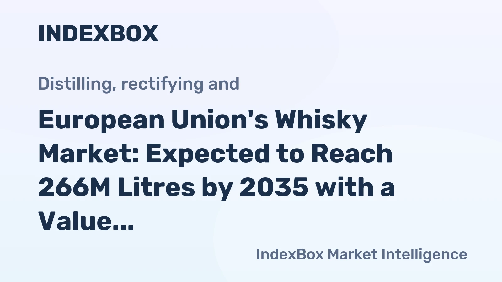 European Union's Whisky Market: Expected to Reach 266M Litres by 2035 with a Value of $4B