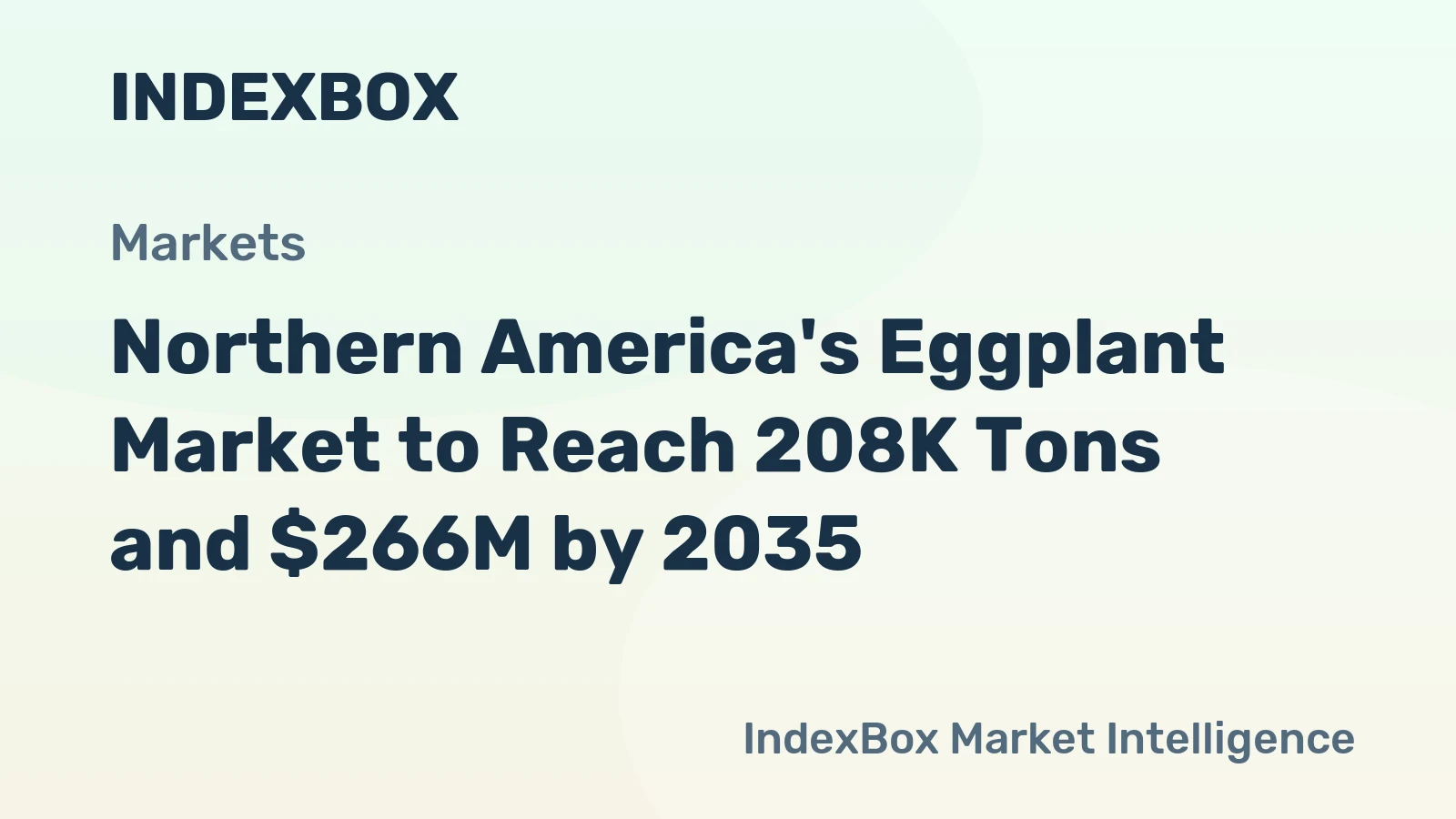 Northern America's Eggplant Market to Reach 208K Tons and $266M by 2035