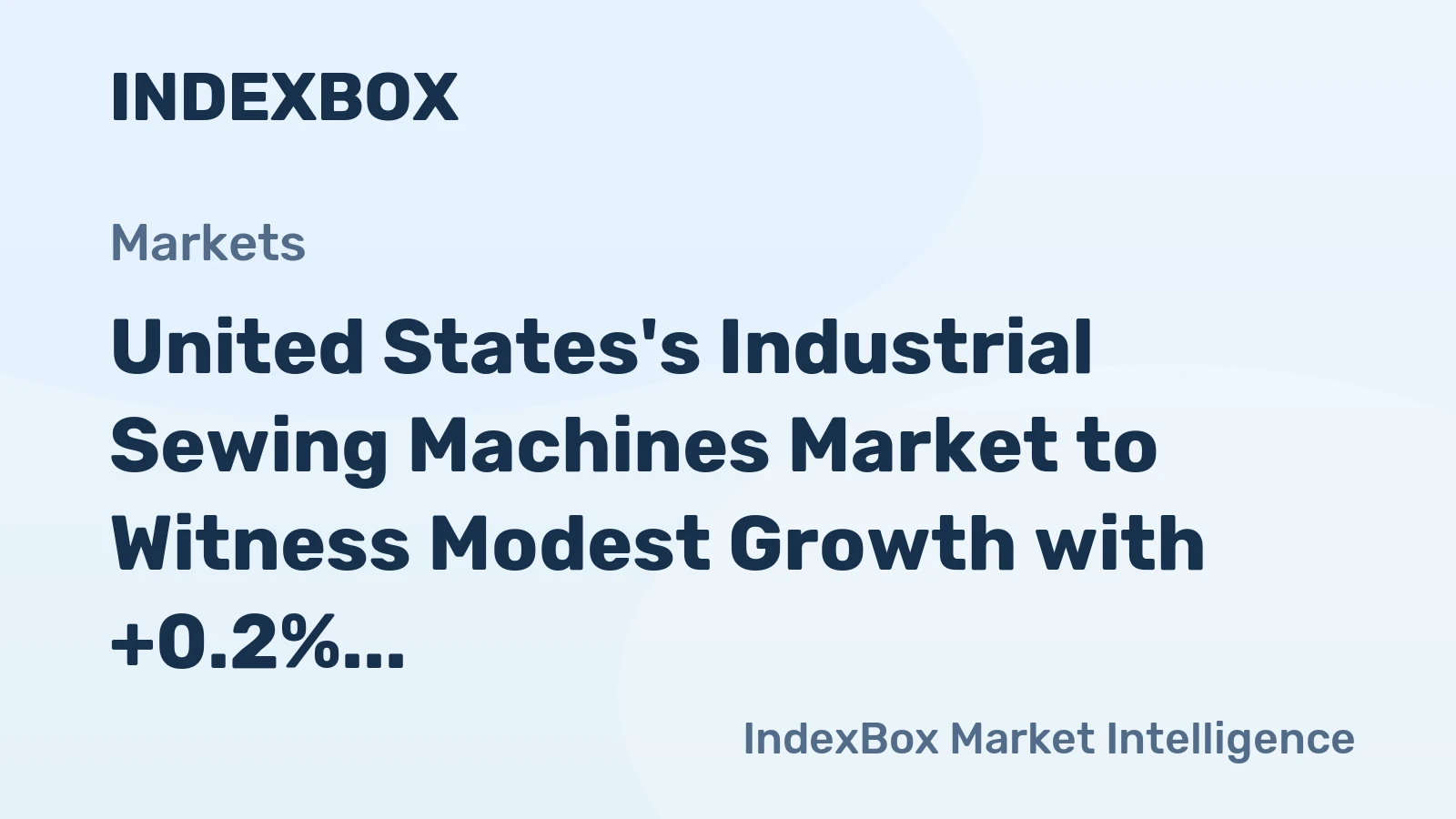 United States's Industrial Sewing Machines Market to Witness Modest Growth with +0.2% CAGR from 2024-2035