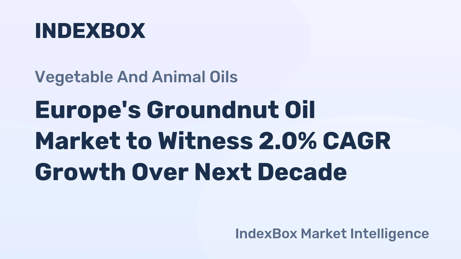 Europe's Groundnut Oil Market to Witness 2.0% CAGR Growth Over Next Decade