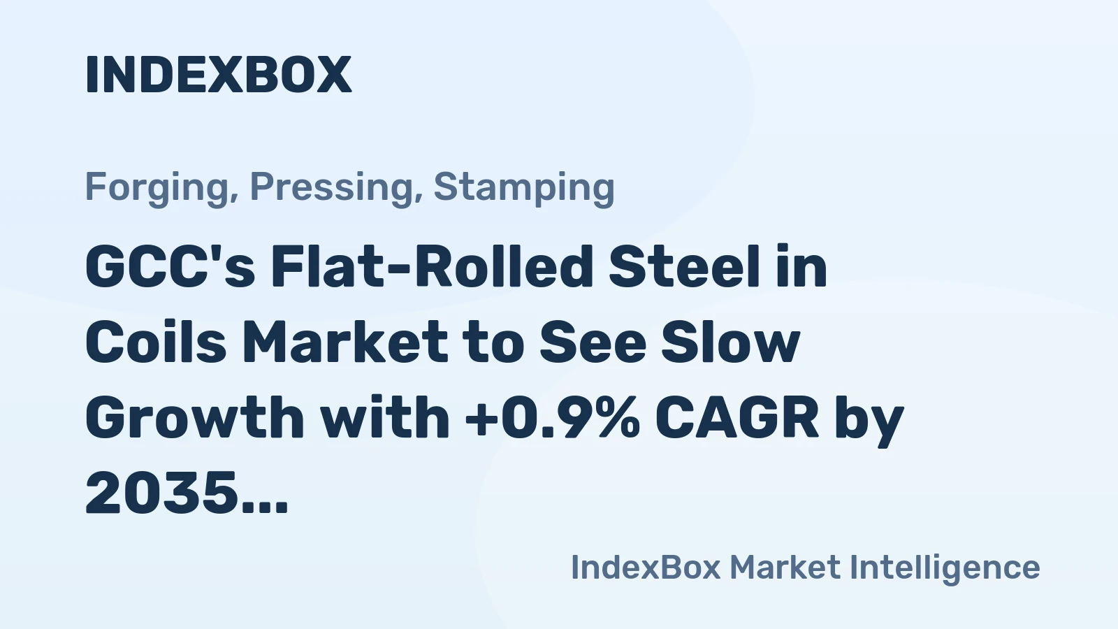 GCC's Flat-Rolled Steel in Coils Market to See Slow Growth with +0.9% CAGR by 2035