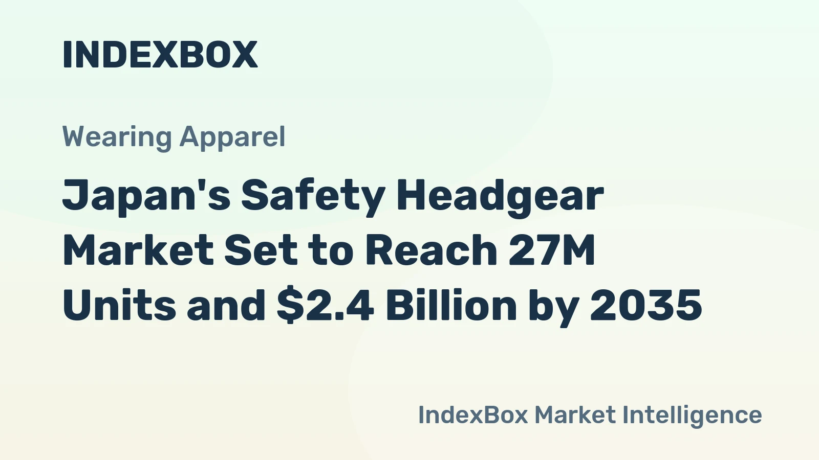 Japan's Safety Headgear Market Set to Reach 27M Units and $2.4 Billion by 2035
