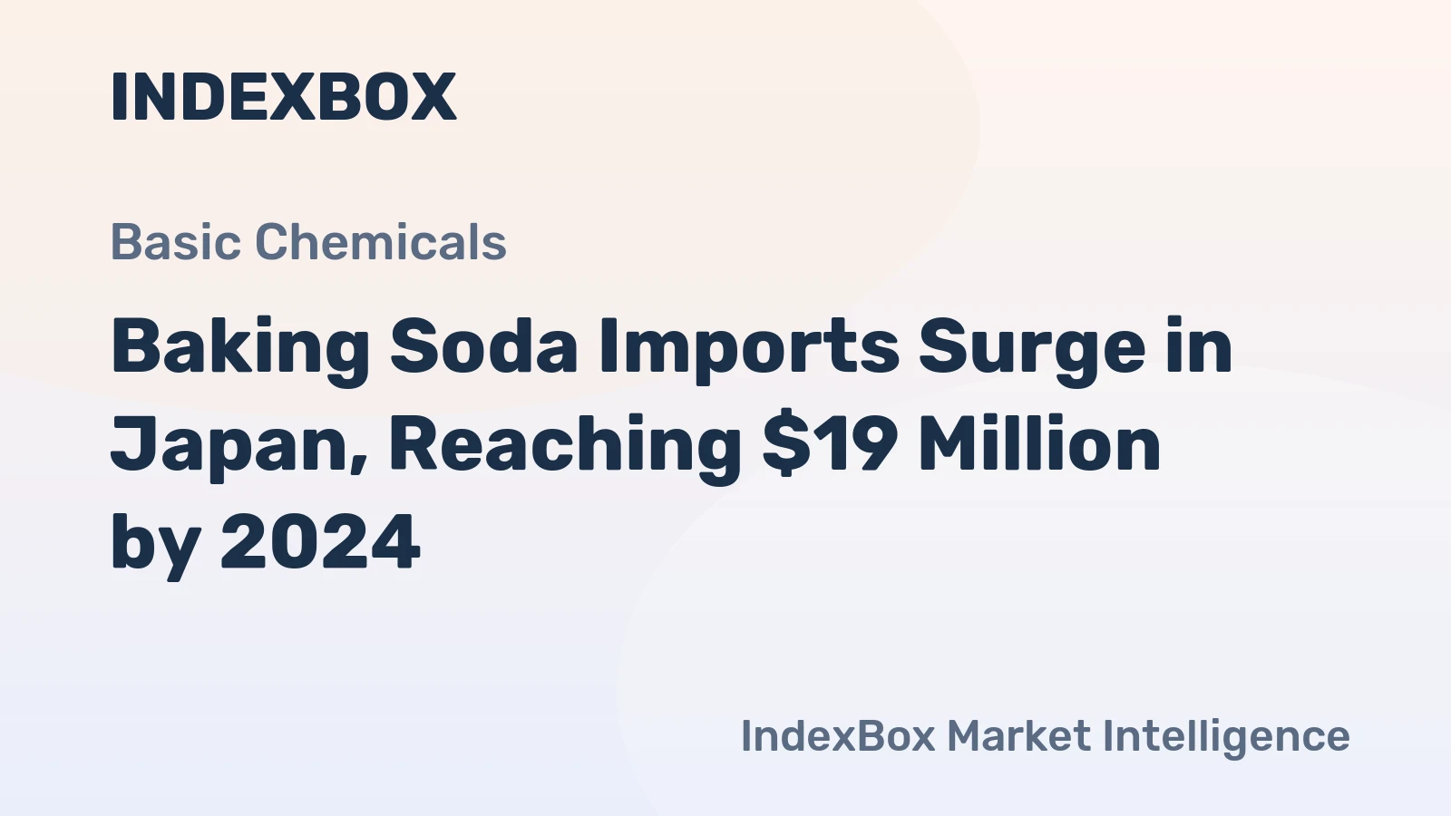 Baking Soda Imports Surge in Japan, Reaching $19 Million by 2024