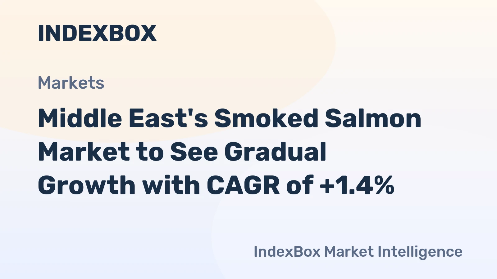 Middle East's Smoked Salmon Market to See Gradual Growth with CAGR of +1.4%