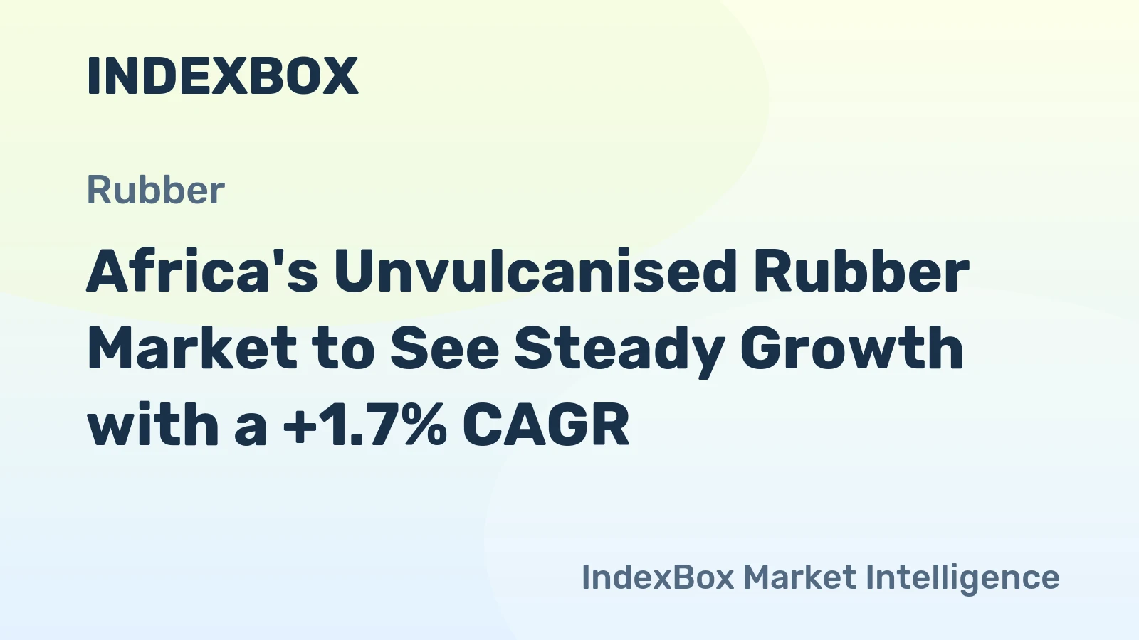 Africa's Unvulcanised Rubber Market to See Steady Growth with a +1.7% CAGR