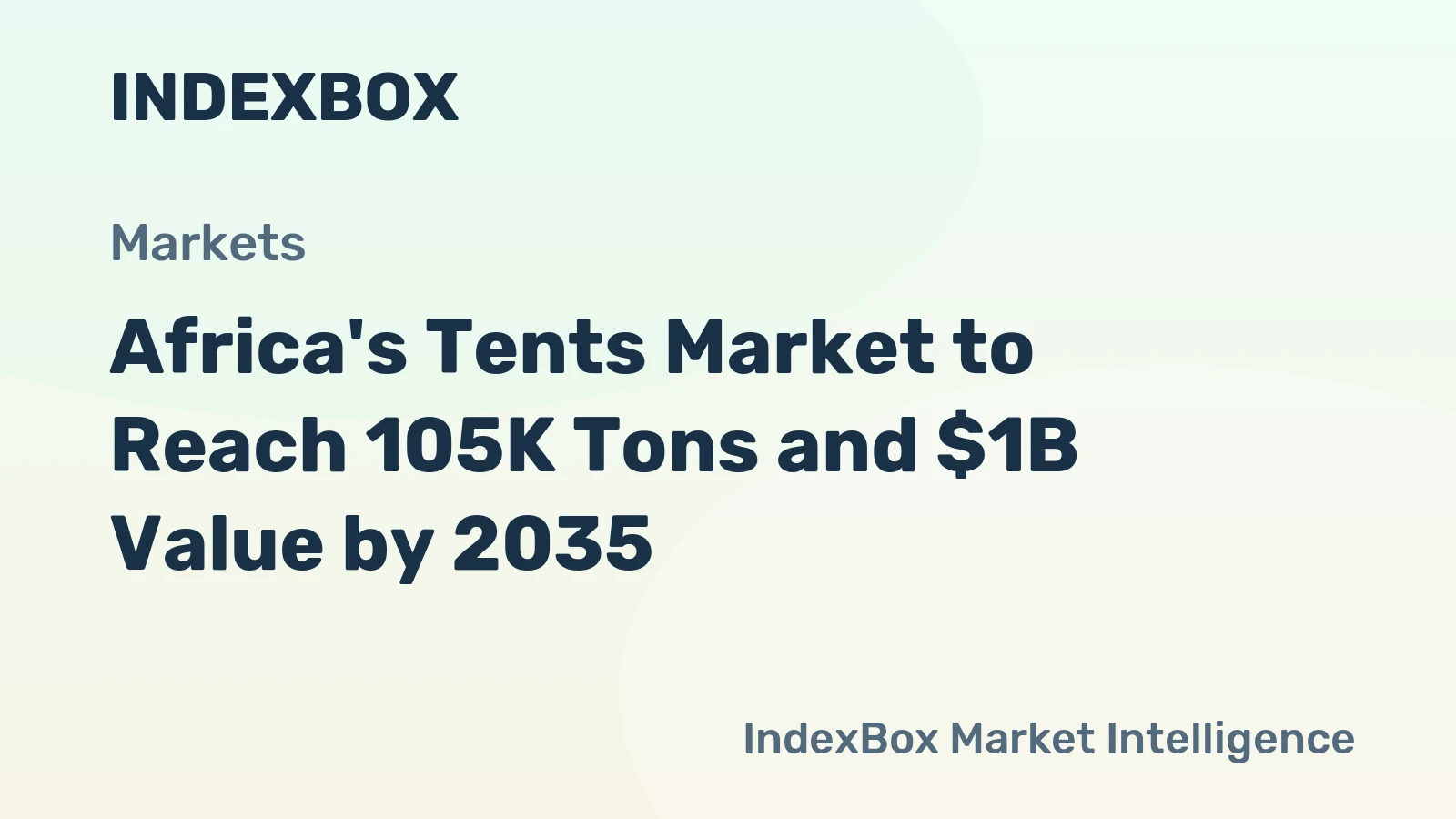 Africa's Tents Market to Reach 105K Tons and $1B Value by 2035