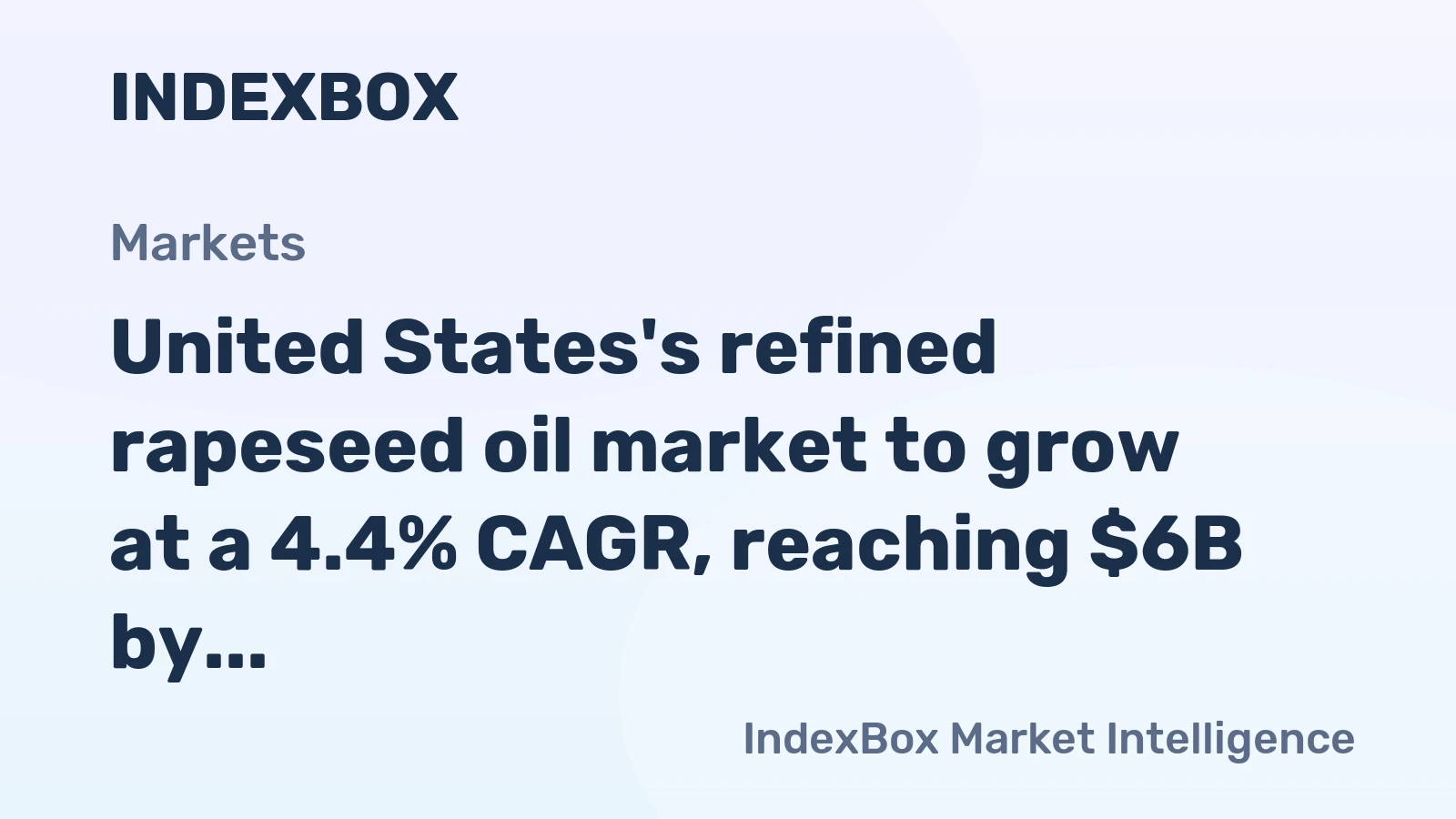 United States's refined rapeseed oil market to grow at a 4.4% CAGR, reaching $6B by 2035 on steady demand.