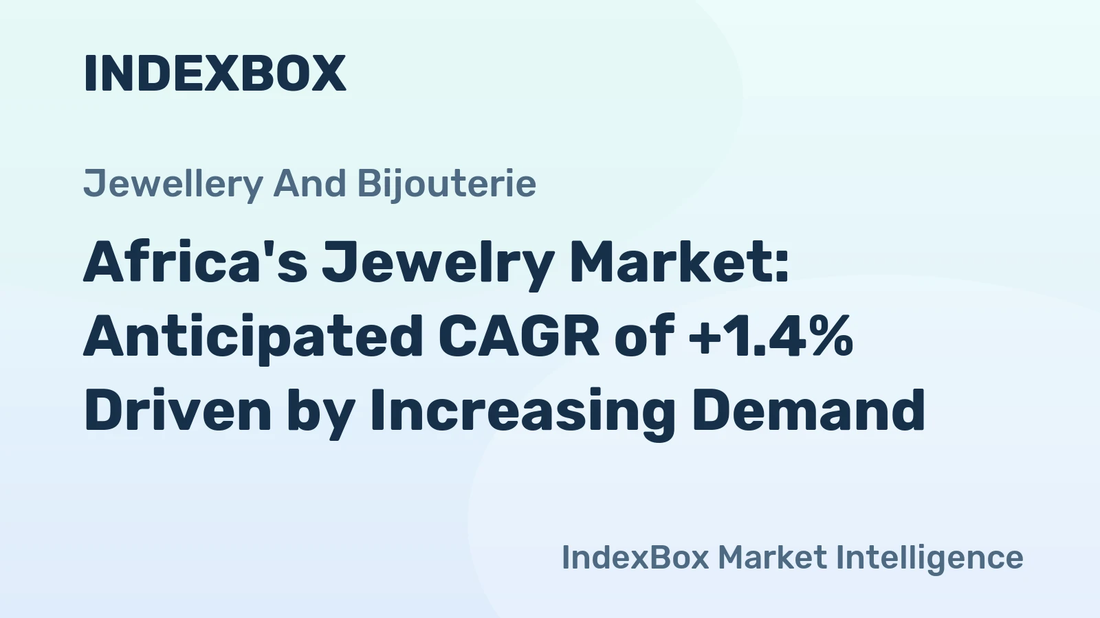 Africa's Jewelry Market: Anticipated CAGR of +1.4% Driven by Increasing Demand