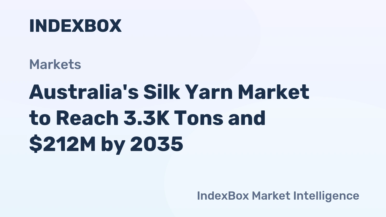 Australia's Silk Yarn Market to Reach 3.3K Tons and $212M by 2035